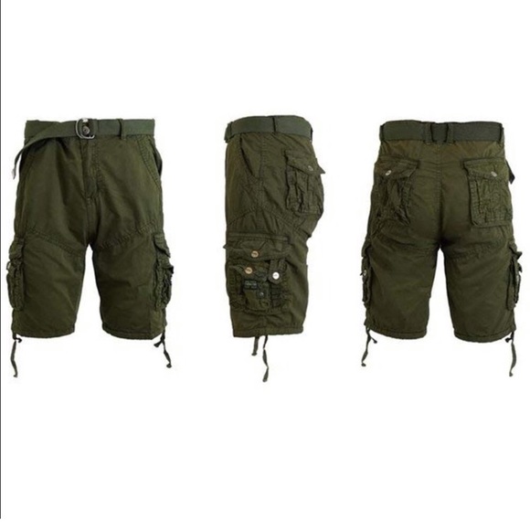 Galaxy By Harvic | Shorts | 0 Cotton Olive Green Mens Cargo Shorts By ...